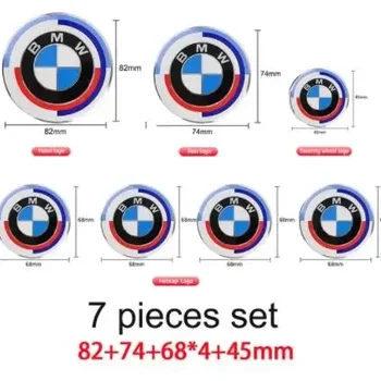 "BMW Jubilæumsemblem Sæt - 7 Klistermærker til Biler"
